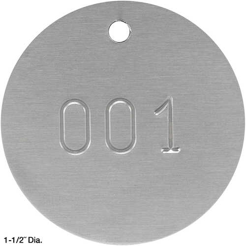 Racetrack Numbered Aluminum Tags, 1-1,000 | Forestry Suppliers, Inc.