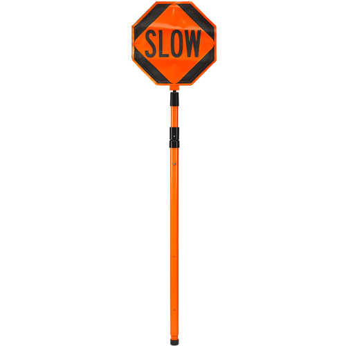 Stop/Slow Sign with PVC Staff | Forestry Suppliers, Inc.
