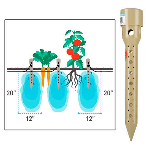 Tree Deep Root Watering System Deep Drip Irrigation Stake 14 1/2 Inch,
