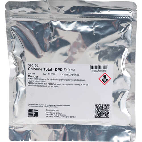 Lovibond Total Chlorine Reagent, Pack of 100 | Forestry Suppliers, Inc.