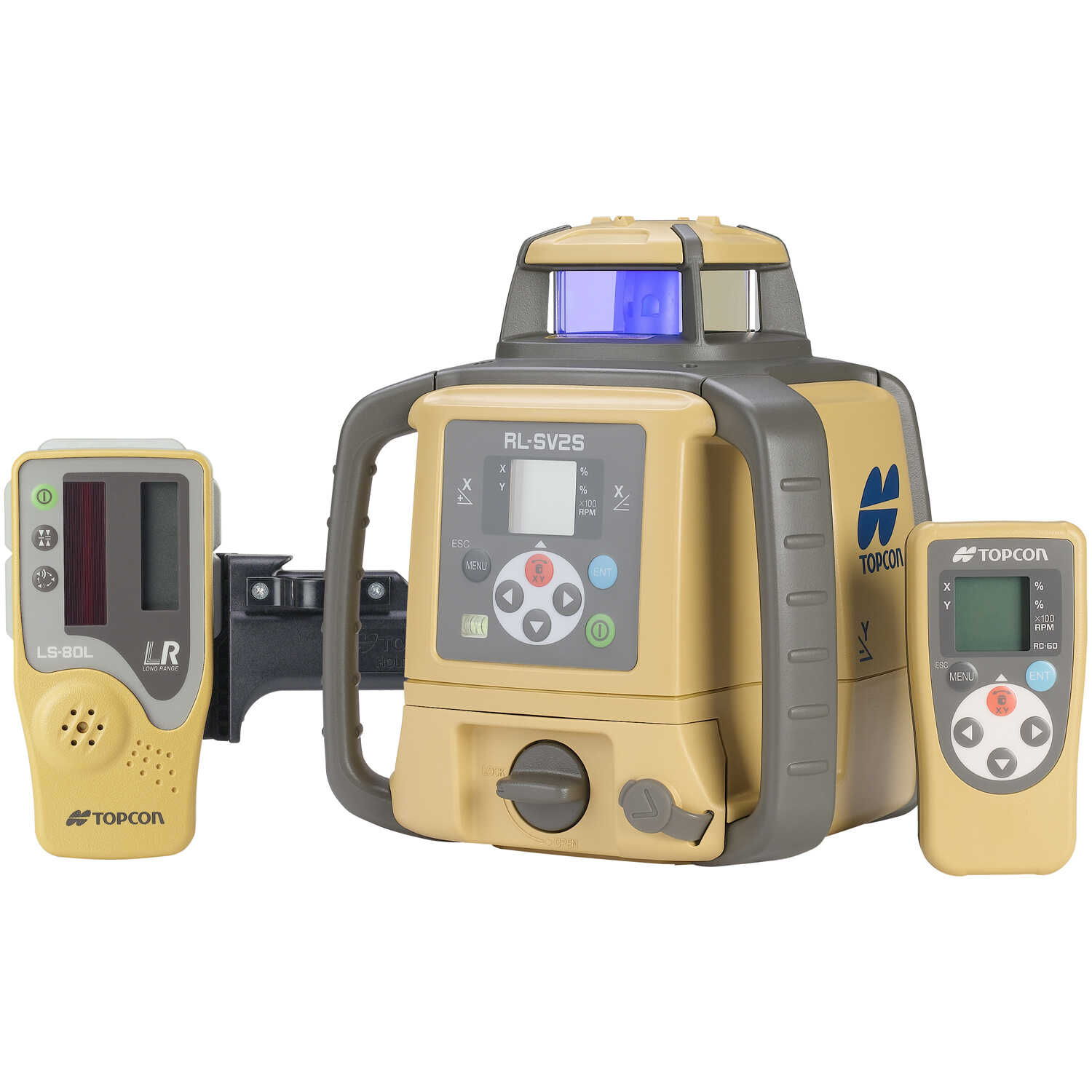 Topcon Dual-Slope Laser Level Model RL-HV2S w/Rechargeable Ni-MH ...