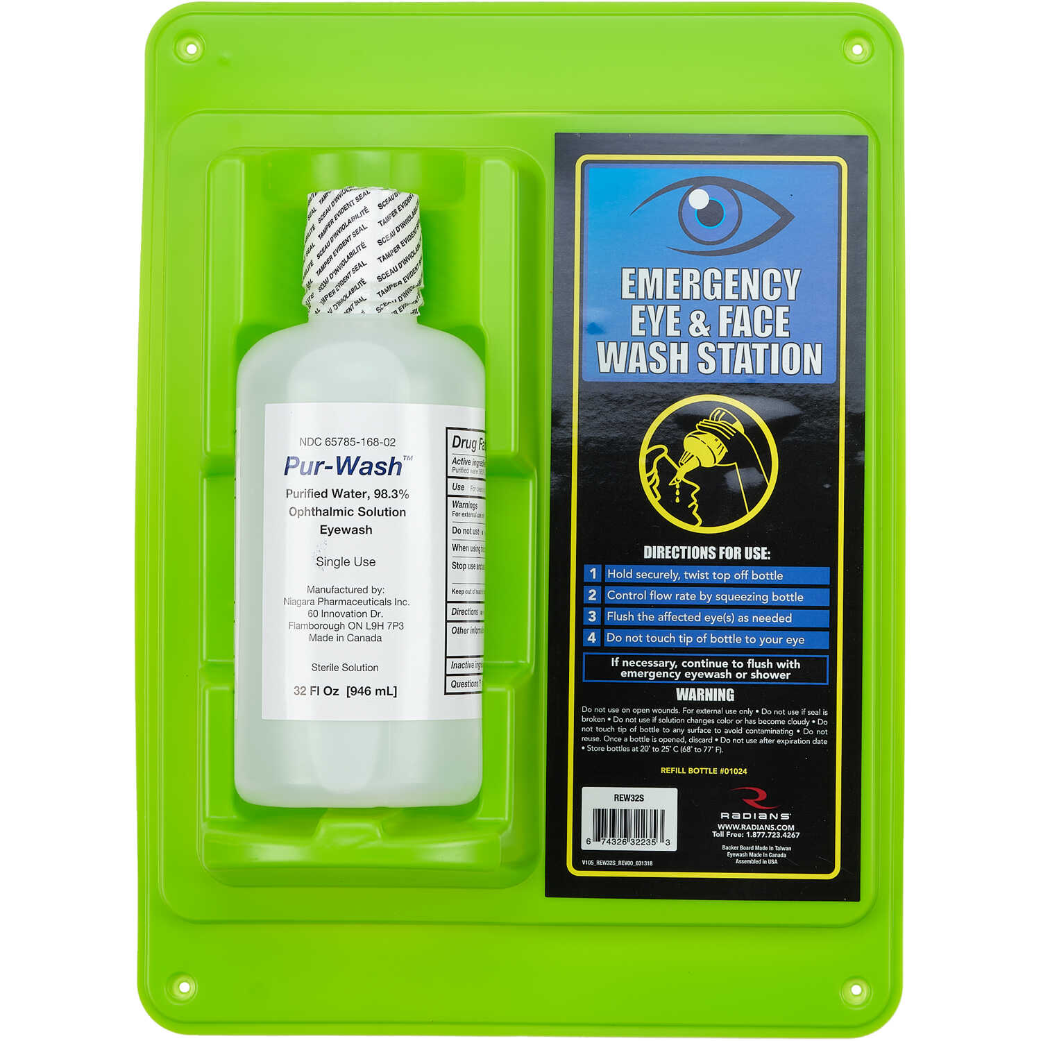 Radians® Emergency Eye and Face Wash Stations