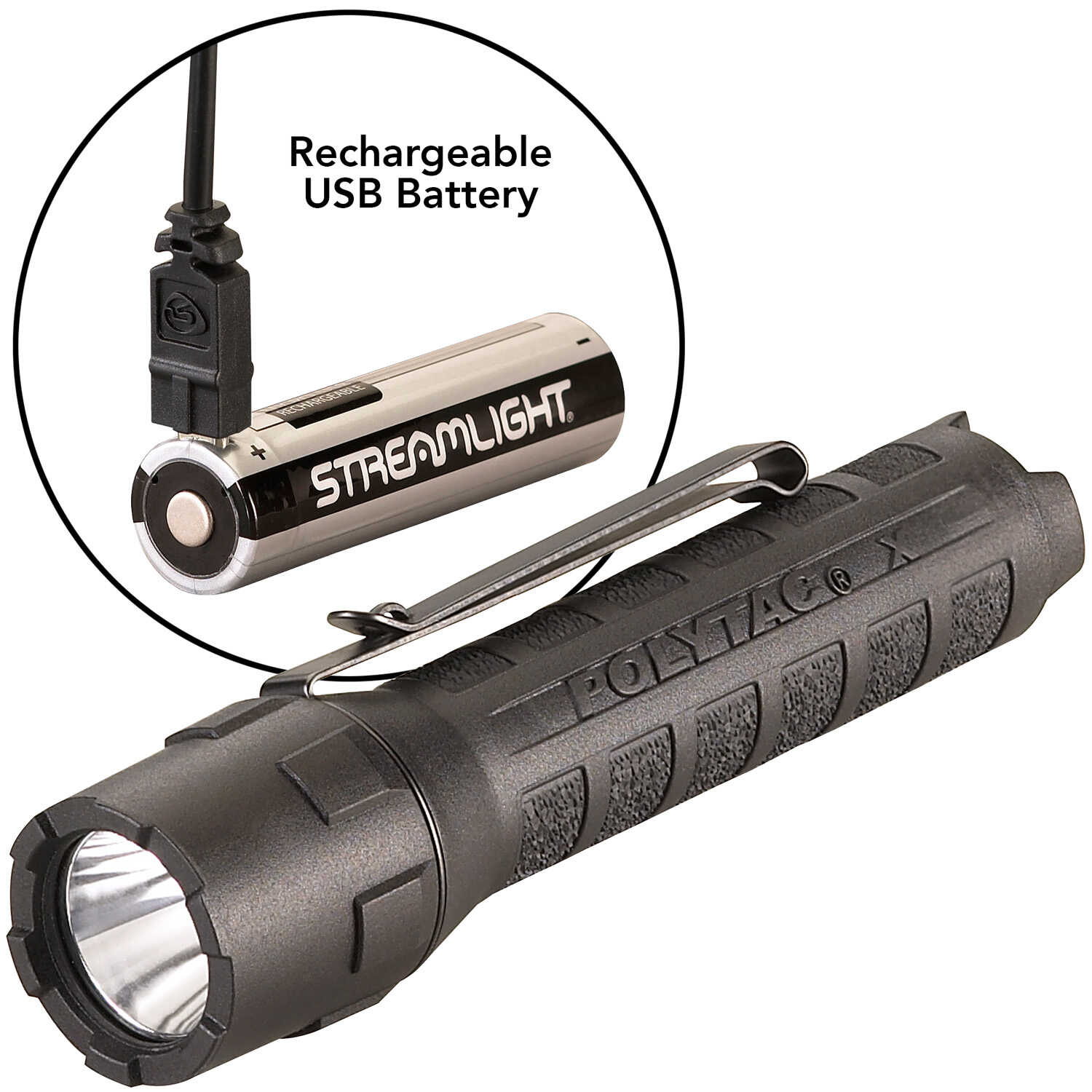 Streamlight PolyTac X USB Flashlight | Forestry Suppliers, Inc.